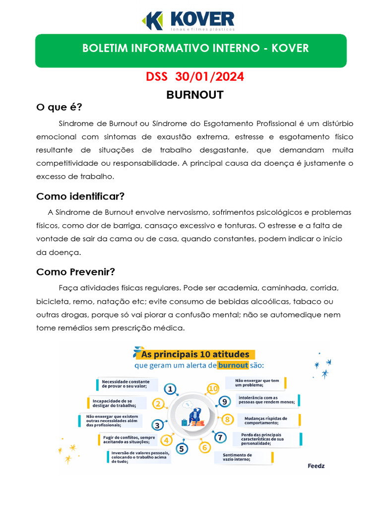 DDS Atual - DDS Burnout 30-01-2024 | PDF