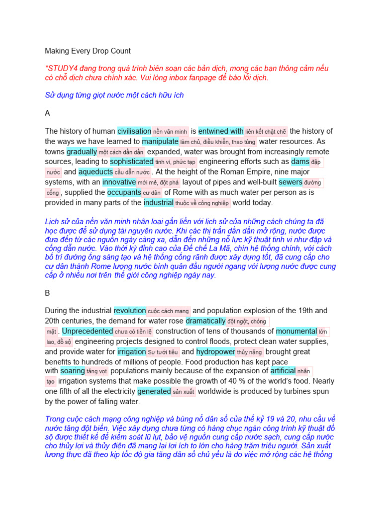 Making Every Drop Count | PDF