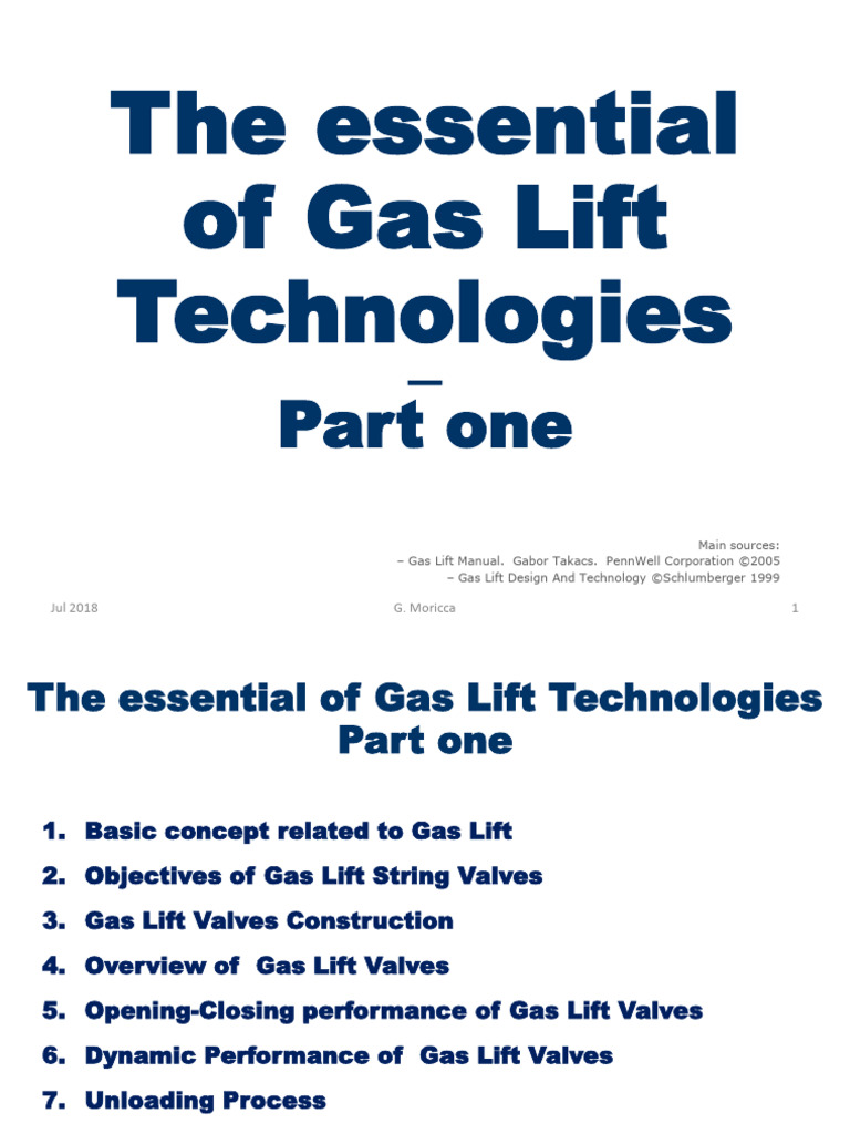 The Essential of Gas Lift Technologies - Part One 00 | PDF | Gases ...