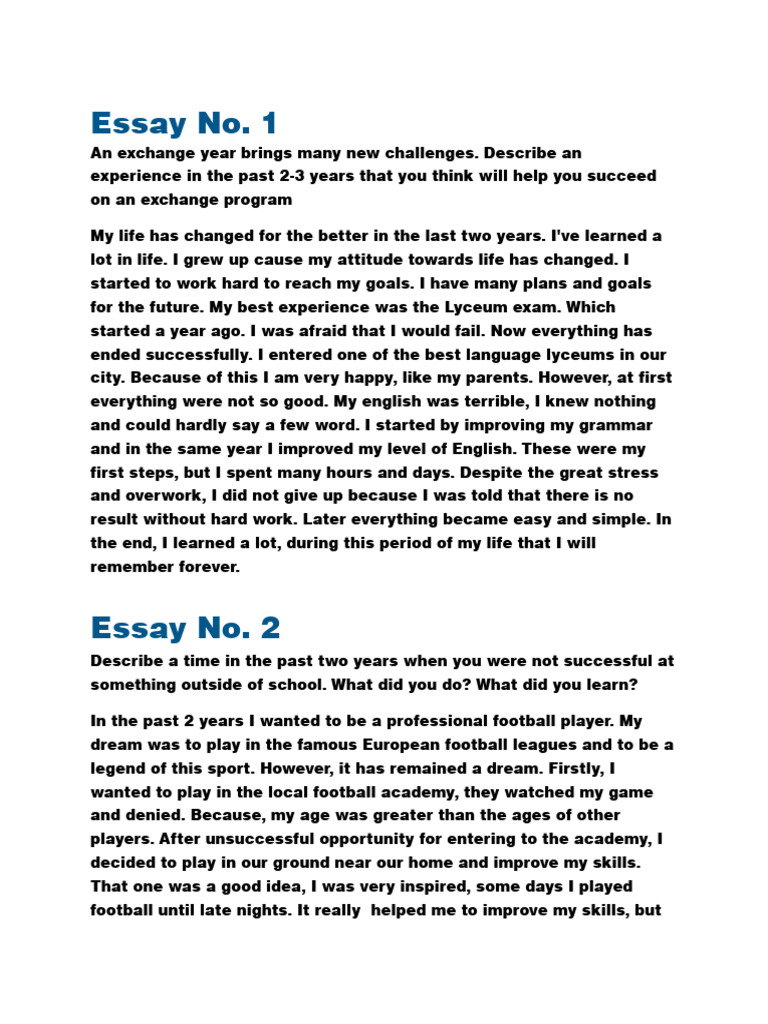 Flex Final Essays | PDF