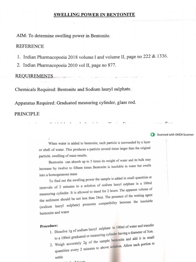 Test For Purity and Preparation | PDF