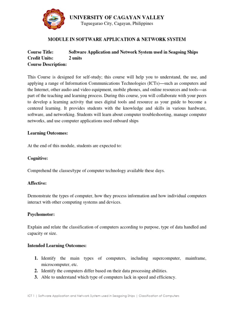 LESSON 3. Classification of Computers - ICT 1 | PDF | Mainframe Computer | Personal Computers