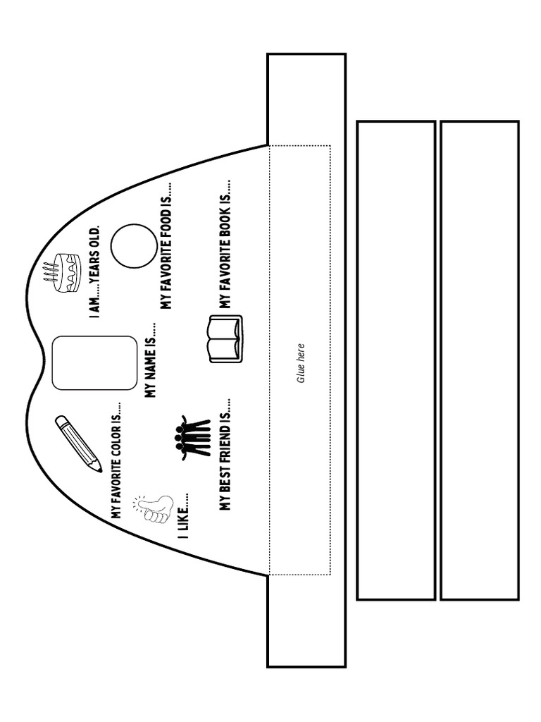 All About Me Activity Craft Paper Hat | PDF
