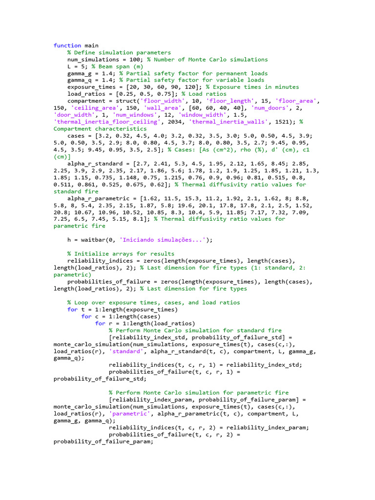 Código em MATLAB 4 | PDF | Applied And Interdisciplinary Physics | Physical Sciences