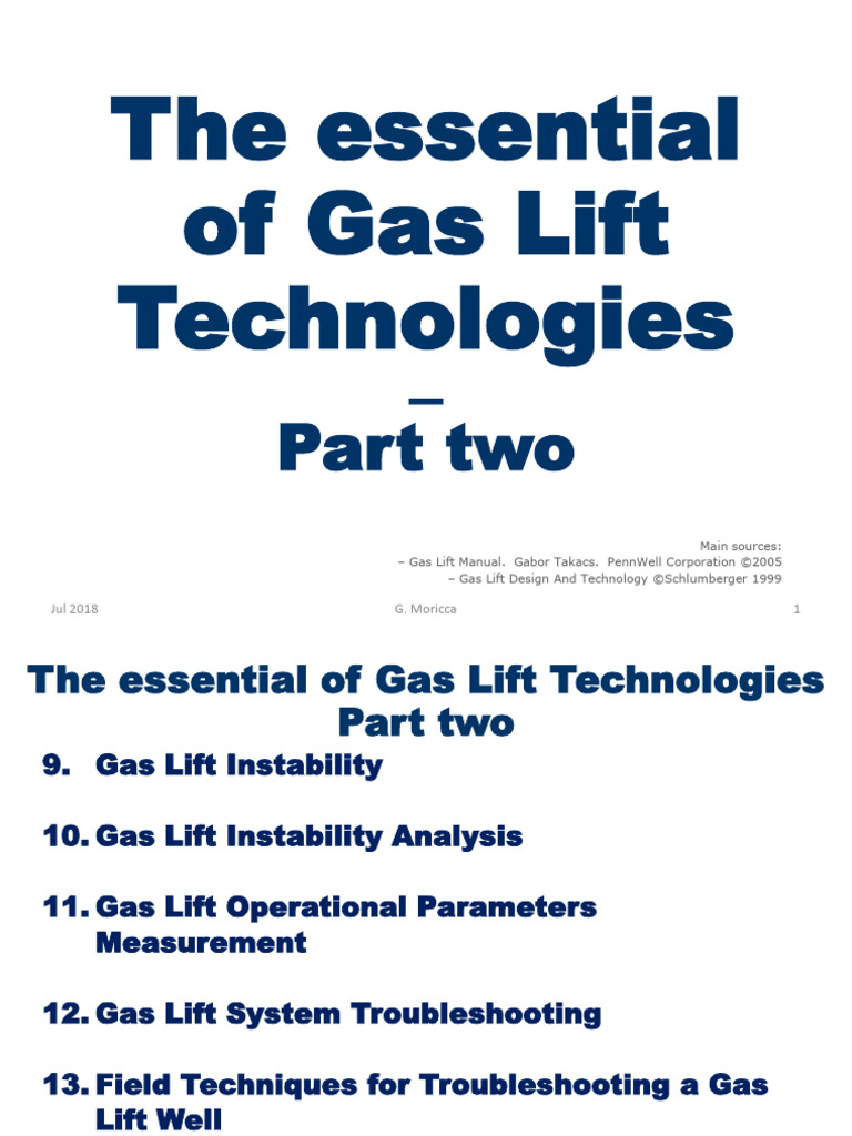 The Essential of Gas Lift Technologies - Part Two 01 | PDF | Casing ...