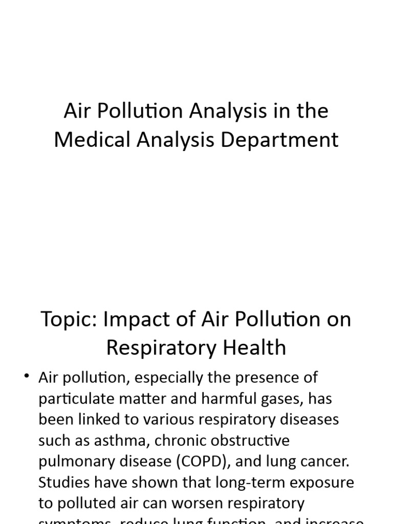Air Pollution Analysis Pdf