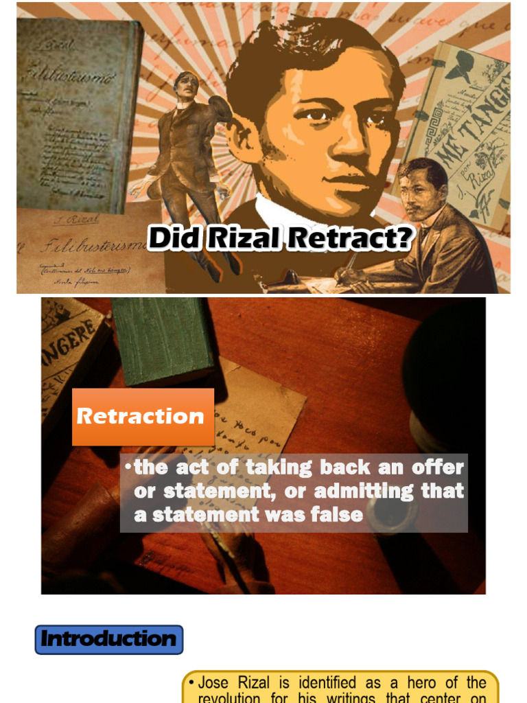 Retraction of Rizal | PDF | History | Religion & Spirituality