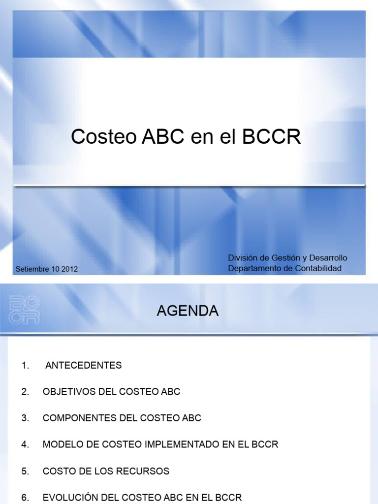 Costeo ABC | PDF | Presupuesto | Economias