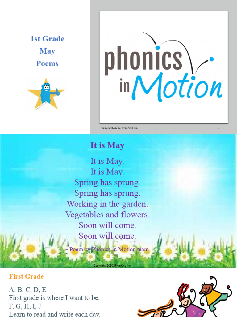 May First Grade Poems | PDF | Art | Poetry