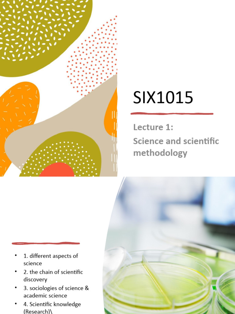 Lecture 1 Science and Scientific Methodology | PDF | Science | Deductive Reasoning