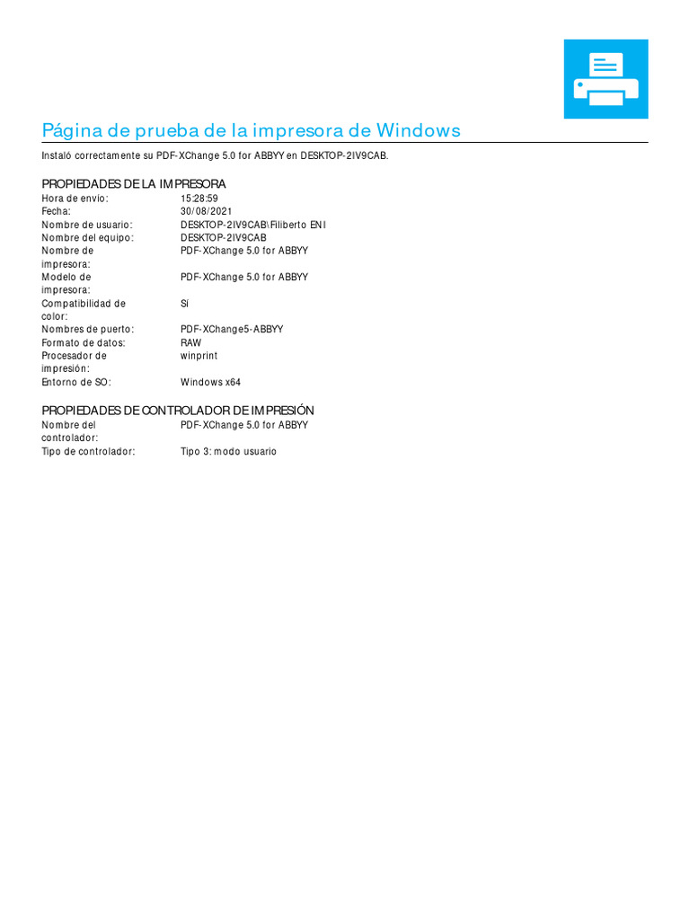 Página de Prueba | PDF