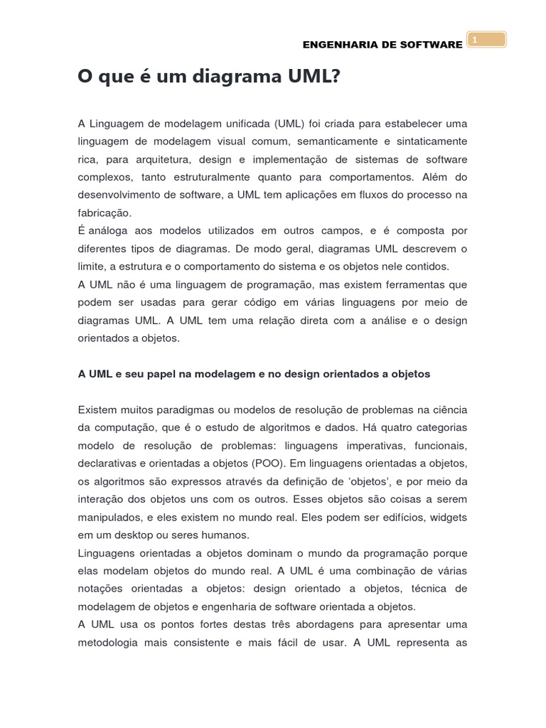 Diagrama Uml Av2 Revisão Eng de Software | PDF | Linguagem de modelagem ...