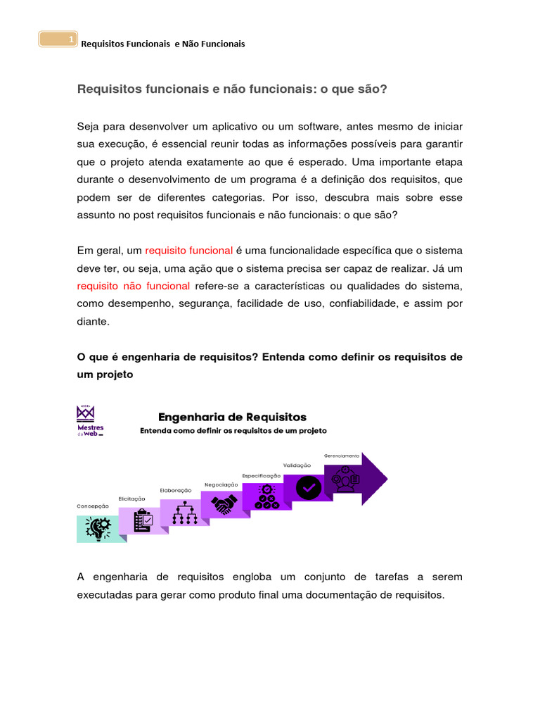 Requisitos Func e Não Func Av2 Revisão Eng de Software | PDF | Programas | Hardware de computador