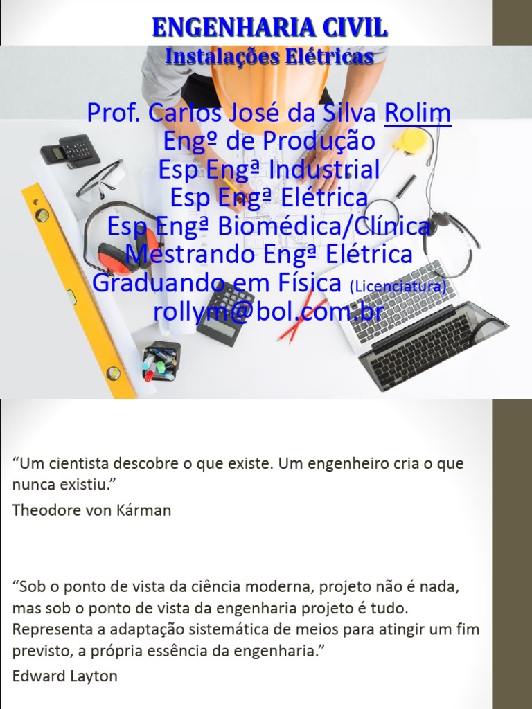 Aula 03 Civil | PDF | Eletricidade | Condutor elétrico