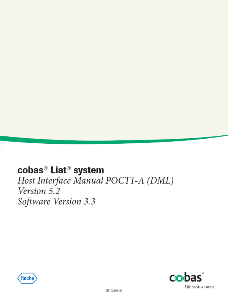 Cobas Liat System Him Poct1 A - SW Ver. 3.3 - Ver. 5.2 | PDF | Osi ...