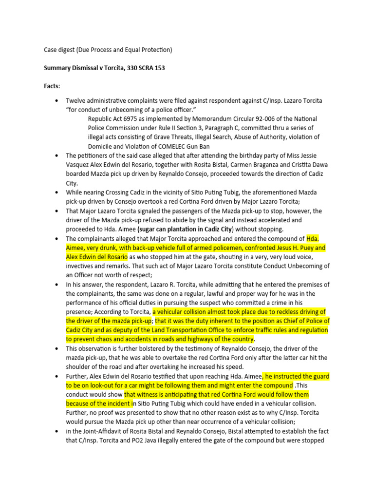 Case Digest Due Process and Equal Protection | PDF | Injunction | Licensure