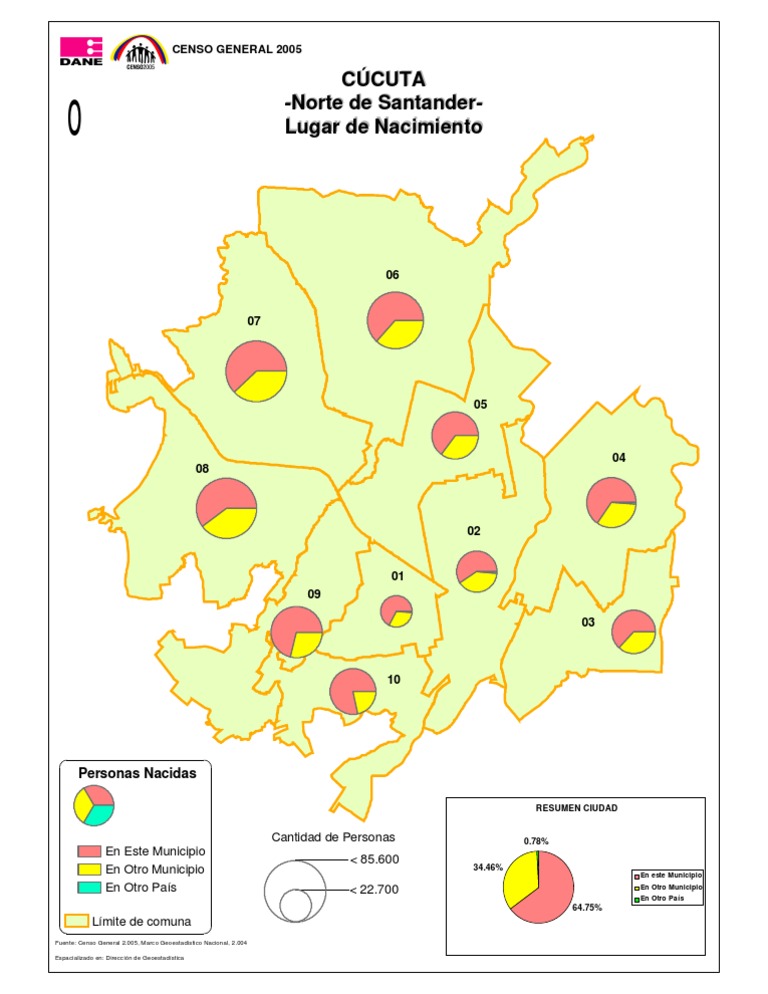 Mapa de Cucuta Lugar de Nacimiento