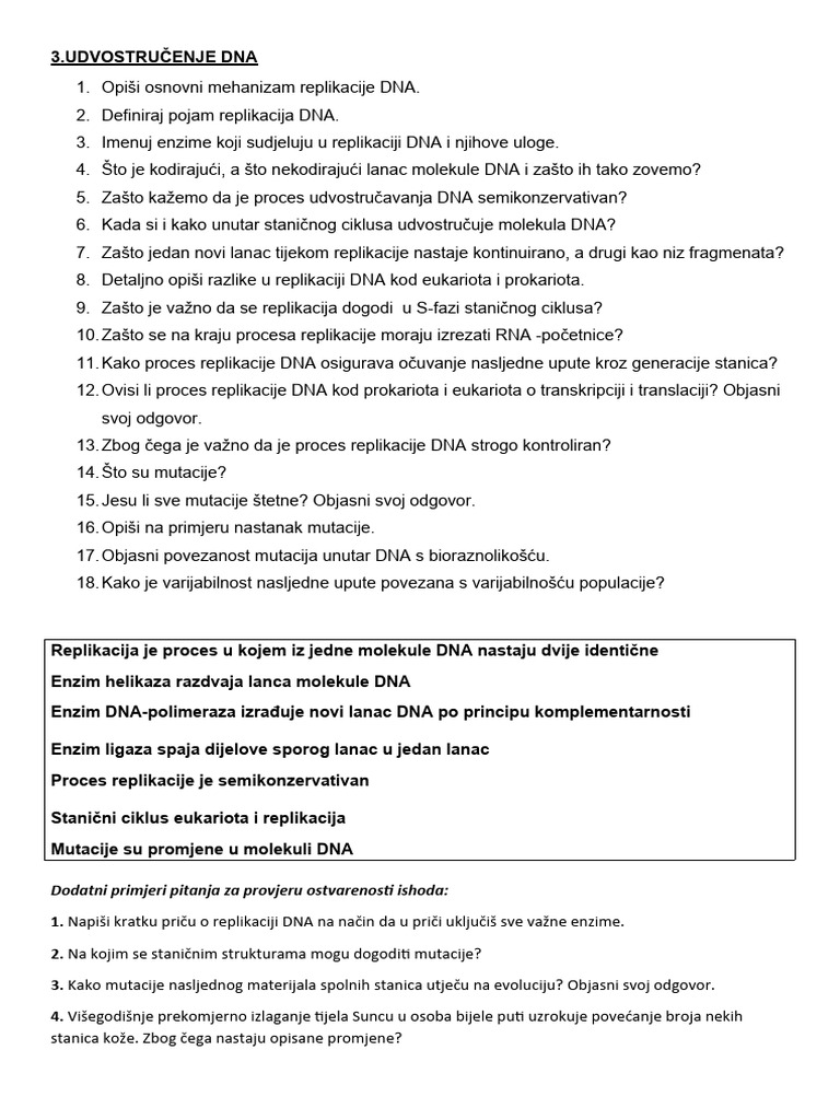 Udvostručenje DNA | PDF