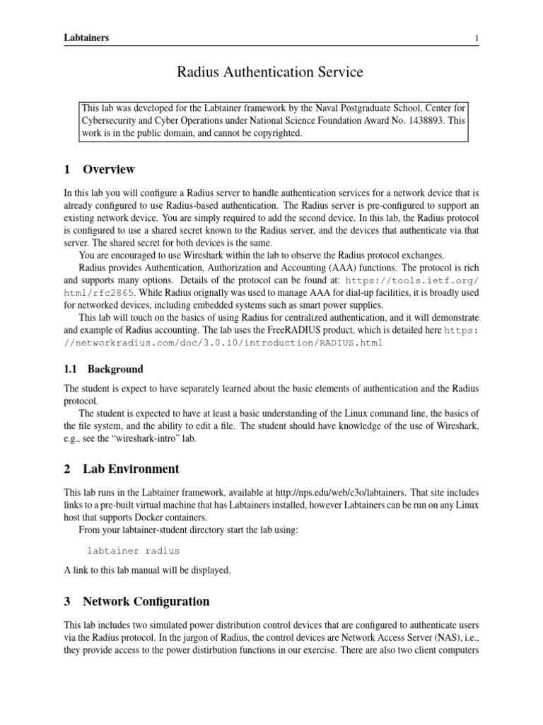 Radius | PDF | Radius | Secure Shell