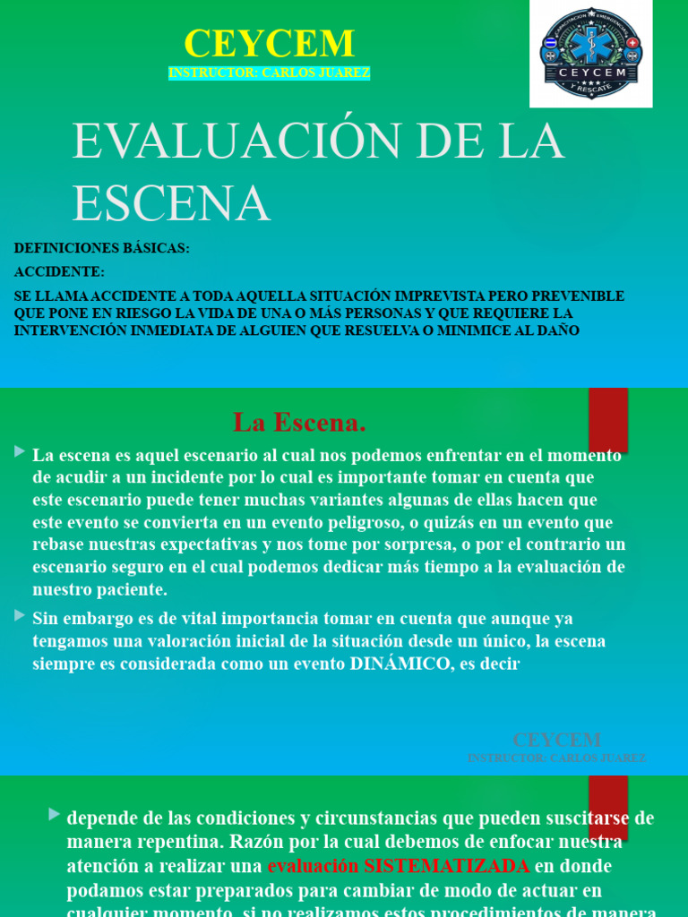 1 Evaluación de La Escena | PDF | Policía 1 Evaluación de La Escena | PDF | Policía