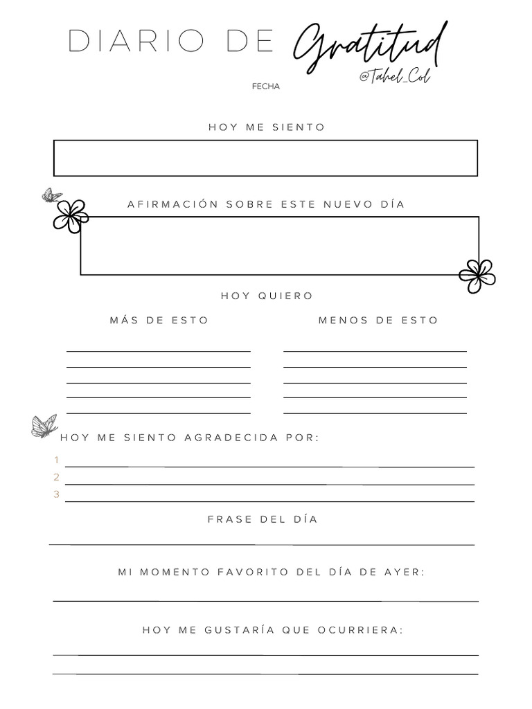 Diario Journaling Gratitud | PDF