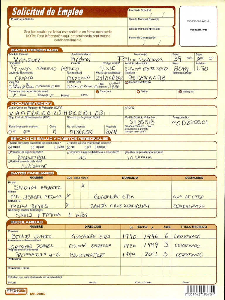 Felix Vasquez | PDF