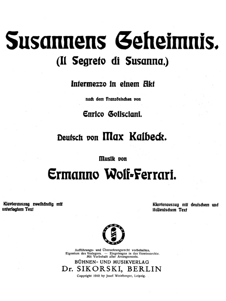 Wolf Ferrari | PDF
