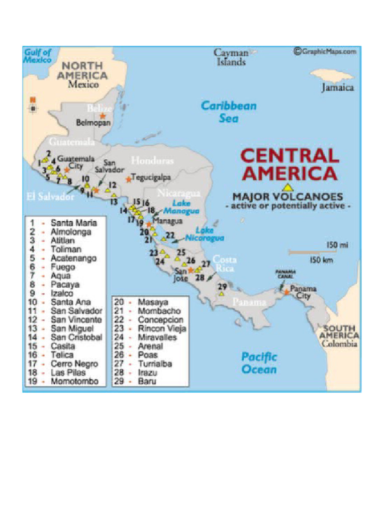 Volcanes de Centro America | PDF