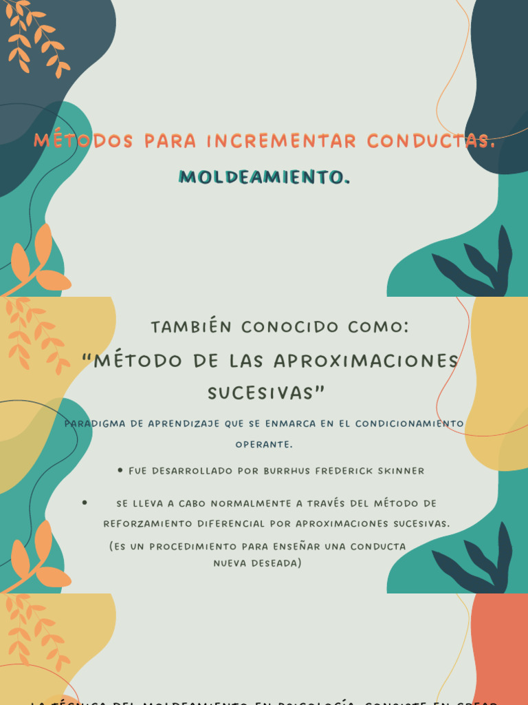 Métodos para Incrementar Conductas. MOLDEAMIENTO. | Descargar gratis ...