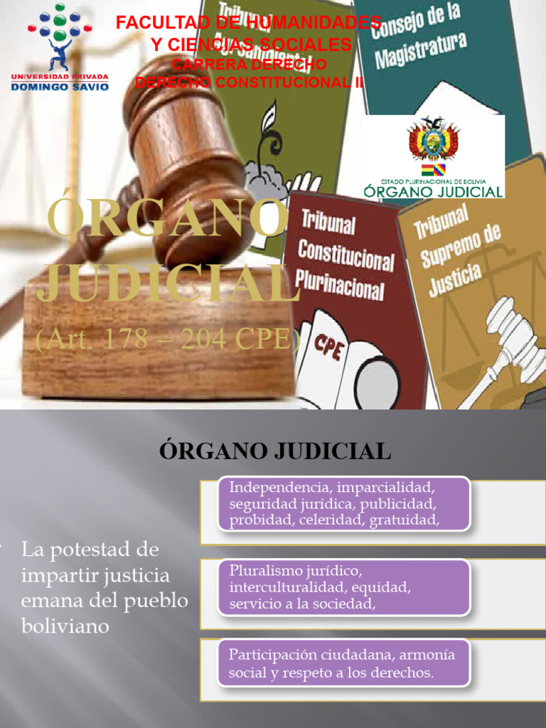 Tema No. 4 Organo Judicial | PDF | Judicaturas | Jurisdicción