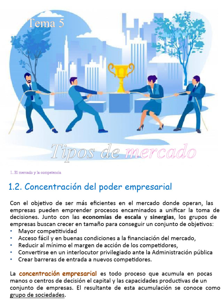 Tipos de Concentración Empresarial | PDF | Oligopolio | Mercado (economía)