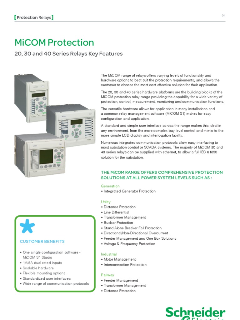 Micom Relay | PDF | Relay | Scada
