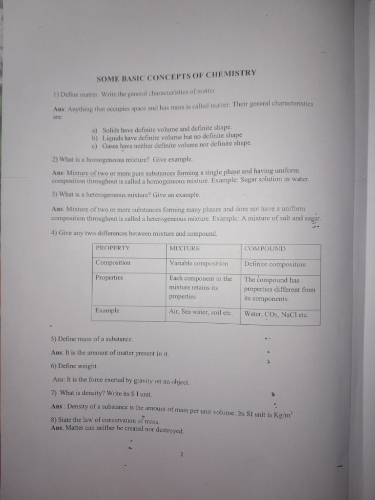 Rem Booklet Chem Class 11 | PDF