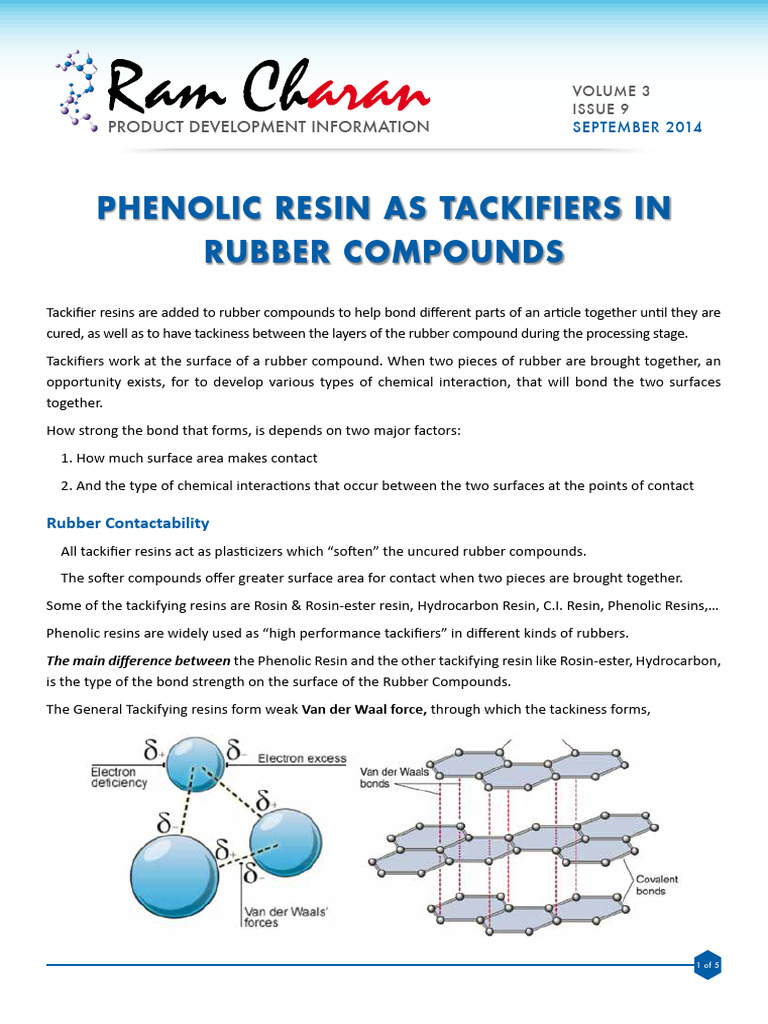 Phenolic Resins in Rubber Compounds | PDF | Natural Rubber | Resin