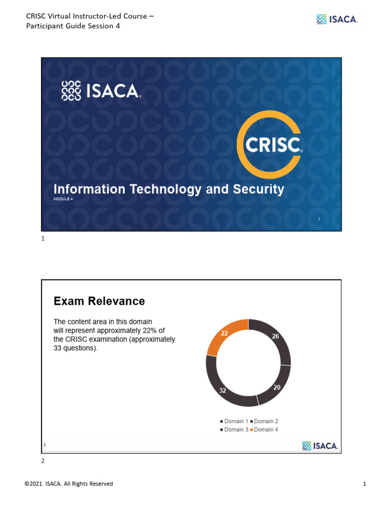 CRISC 2022 Domain4 | PDF | Cloud Computing | Project Management