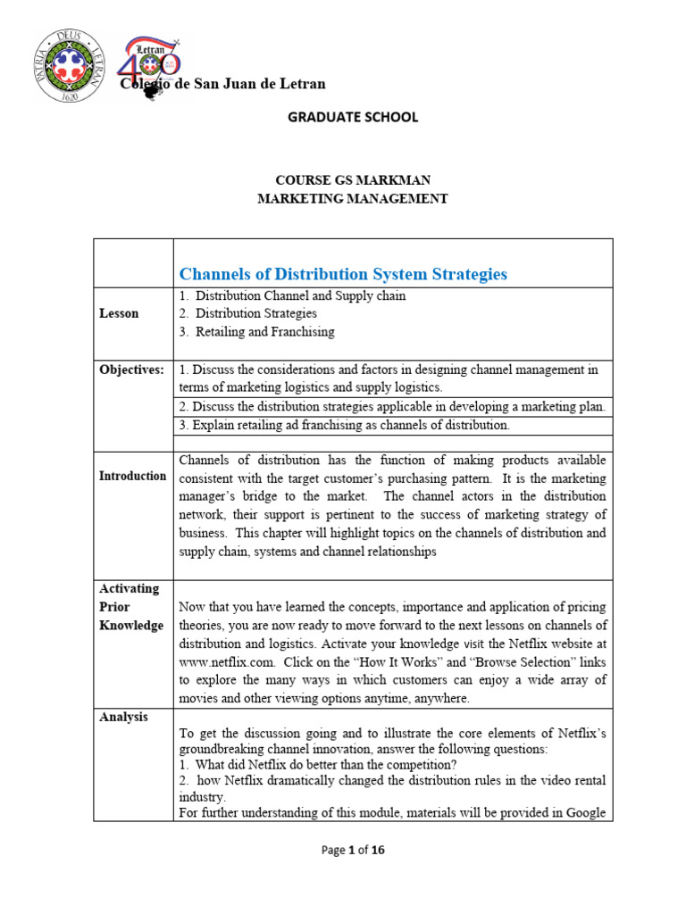 Marketing Channels & Strategies | PDF | Franchising | Retail