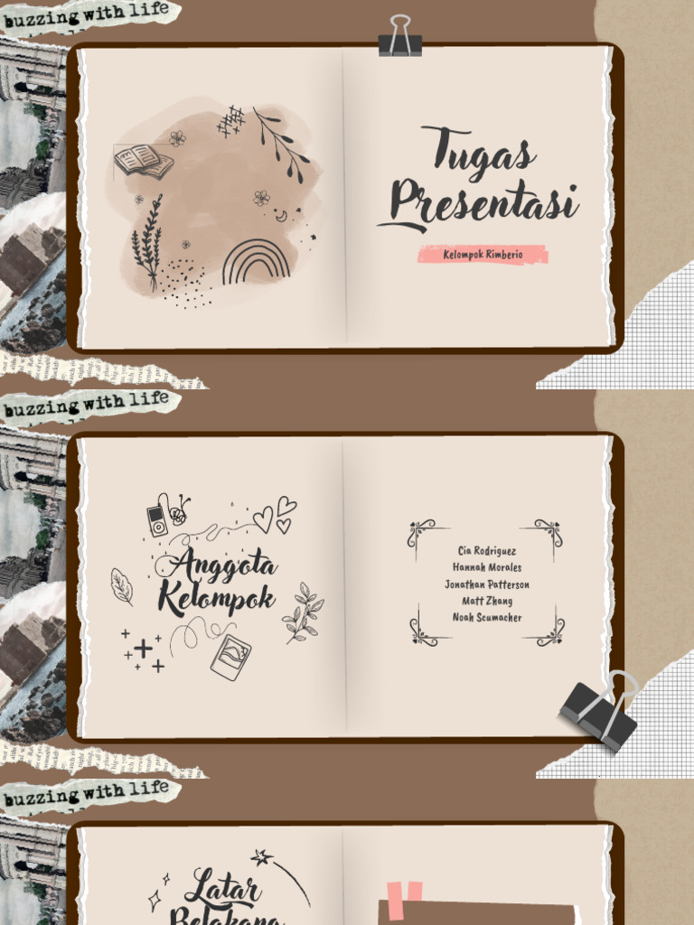 Coklat Estetik Tugas Presentasi | PDF