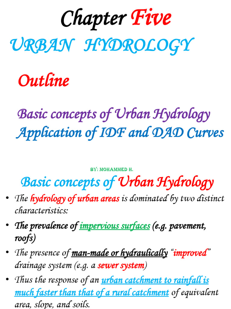 Chapter 5 Urban Hydrology | PDF | Drainage Basin | Flood