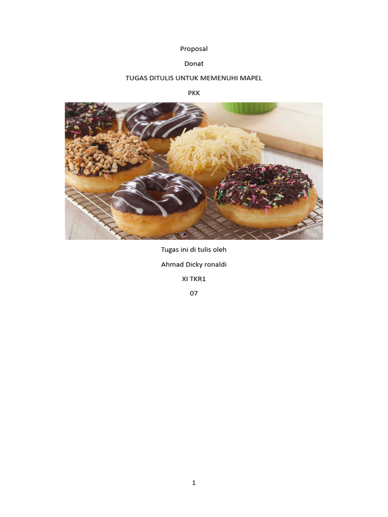 Proposal Donat | PDF