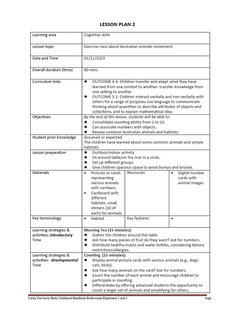 Lesson Plan2-01:11:2023 | PDF | Learning | Human Communication