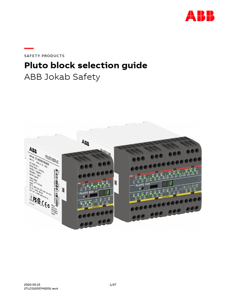 2TLC010057M0201 A Pluto Block Selection Guide | PDF | Programmable ...