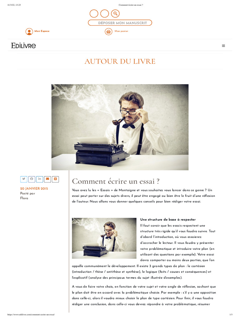 Guide pour Rédiger un Essai Réussi | PDF