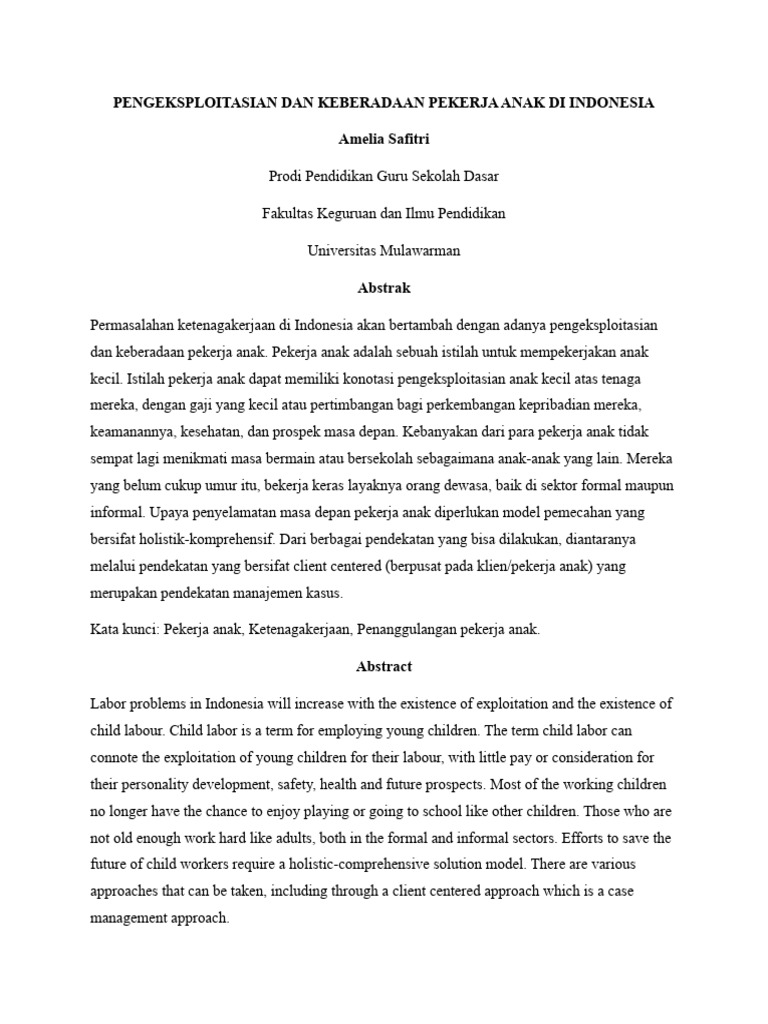 20 - Amelia Safitri - Artikel Perspektif Global | PDF