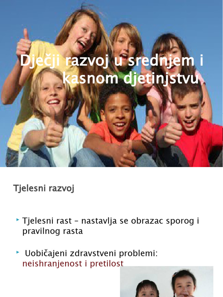 Razvoj Djeteta U Srednjem Djetinjstvu | PDF
