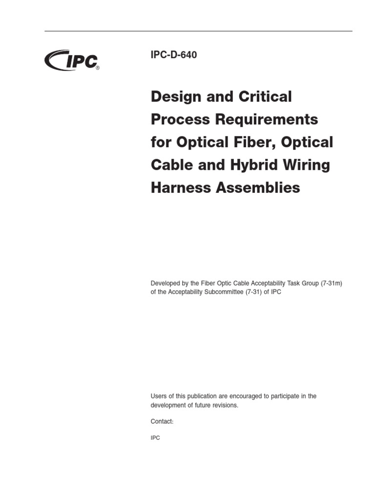 IPC-D-640 Tabla de Contenido | PDF | Technology & Engineering