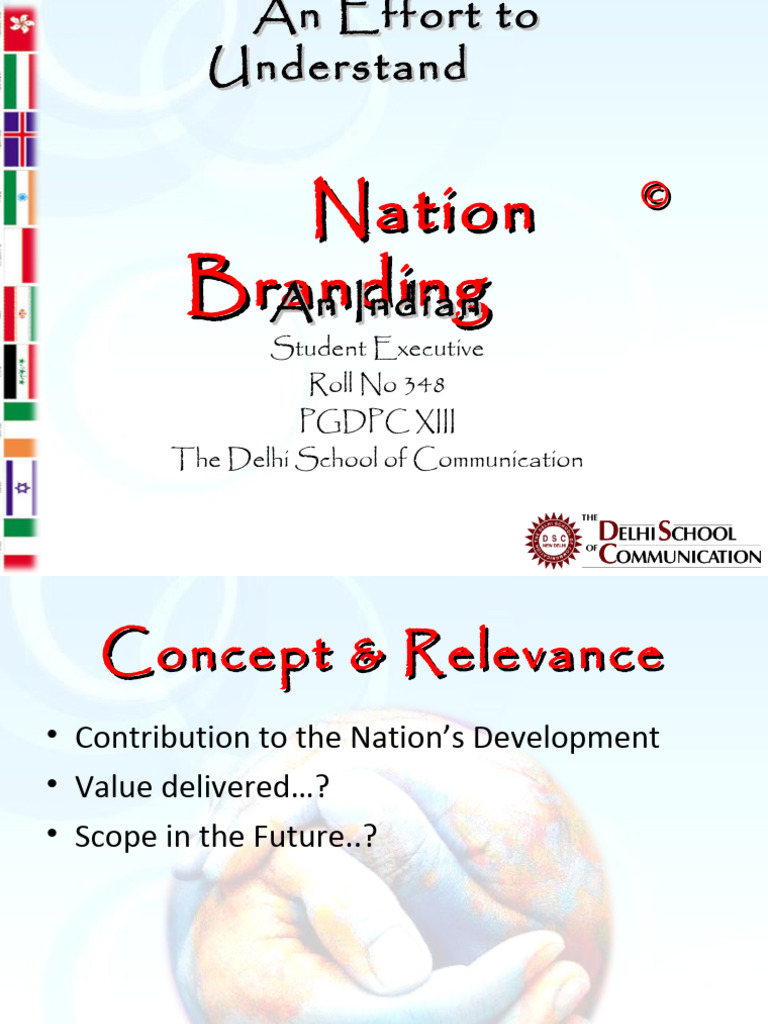 Nation Branding Thesis Presentation | PDF
