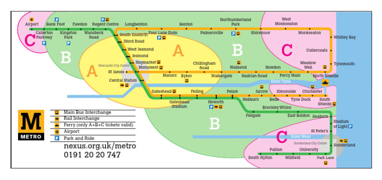 Metro Fare Zone Map Final 2018 | PDF | Transport | Public Transport