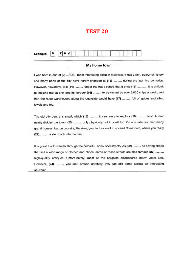 Gapfill 20-22pdf | PDF