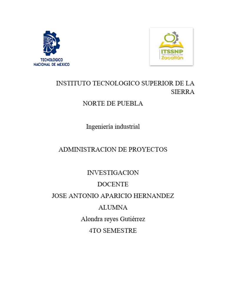 Admon de Proyectos Alondra RG | PDF | Presupuesto | Software