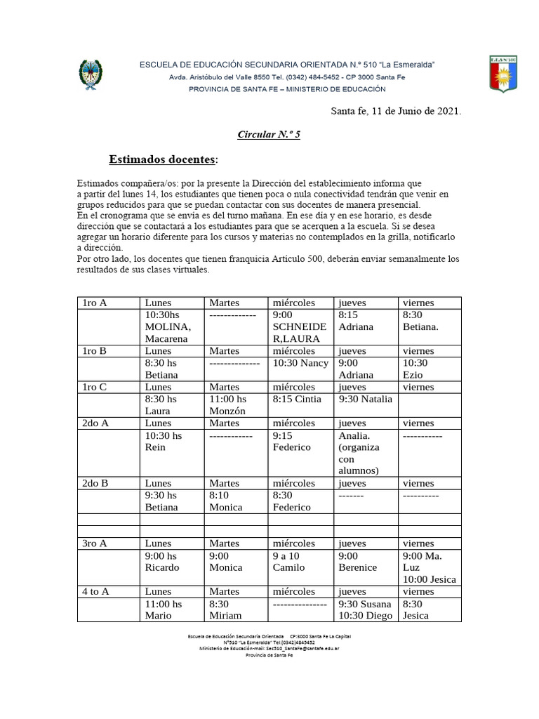 Circular N°5-2021 | PDF